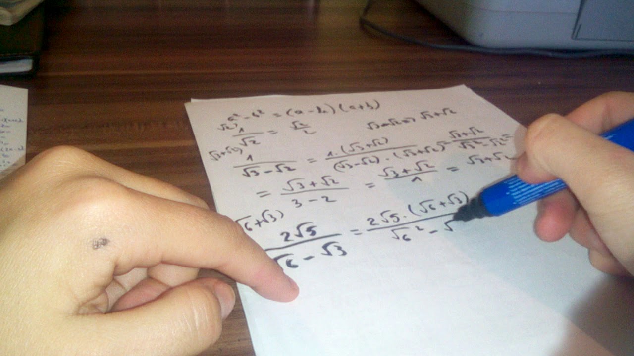 Rationalizarea numitorilor cu sume sau diferente de radicali la numitor ...