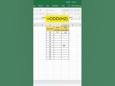 How to find even and odd numbers ️ ️#shorts #microsoft #excel #exceltips #youtubeshorts # ...