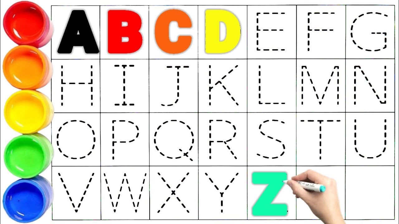 Learning the Alphabets from A to Z || Colouring for Letters with Toys ...