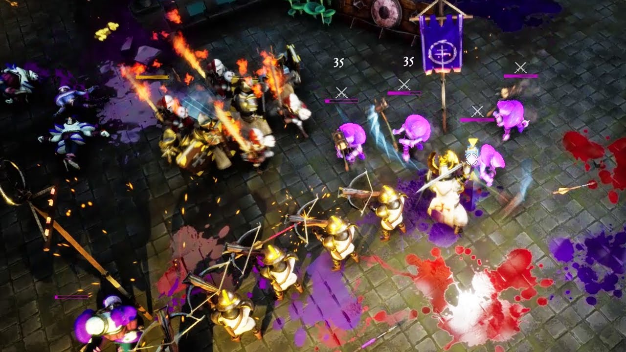 Dungeon Army Battles - 騎士を連れてダンジョンを制覇していくダンジョンRTSゲーム【実況】 - YouTube