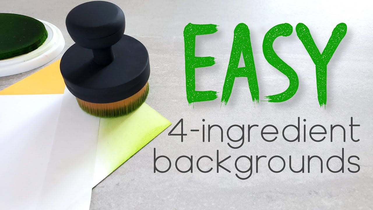 How to Make EASY BACKGROUNDS for Cards - YouTube