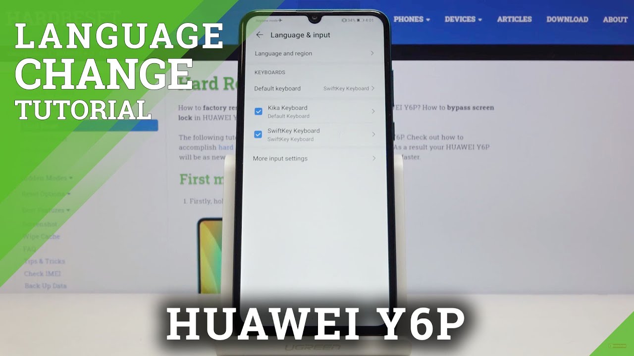 How to Change Language in Huawei Y6P - Personalize Android Smartphone ...