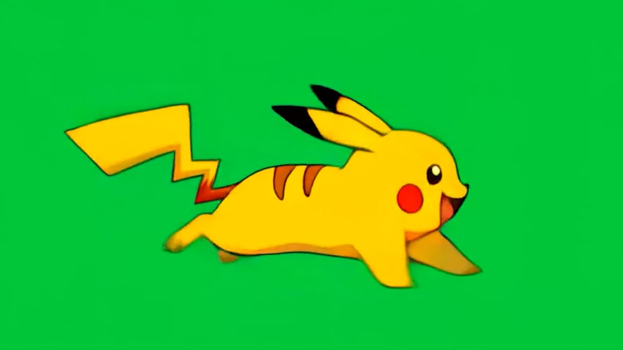 Pikachu Running – Free Green Screen VFX - YouTube