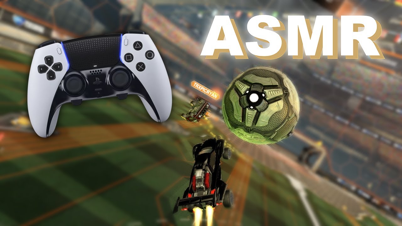 ASMR Gaming Rocket League Competitive Controller Sounds & Whispering ...