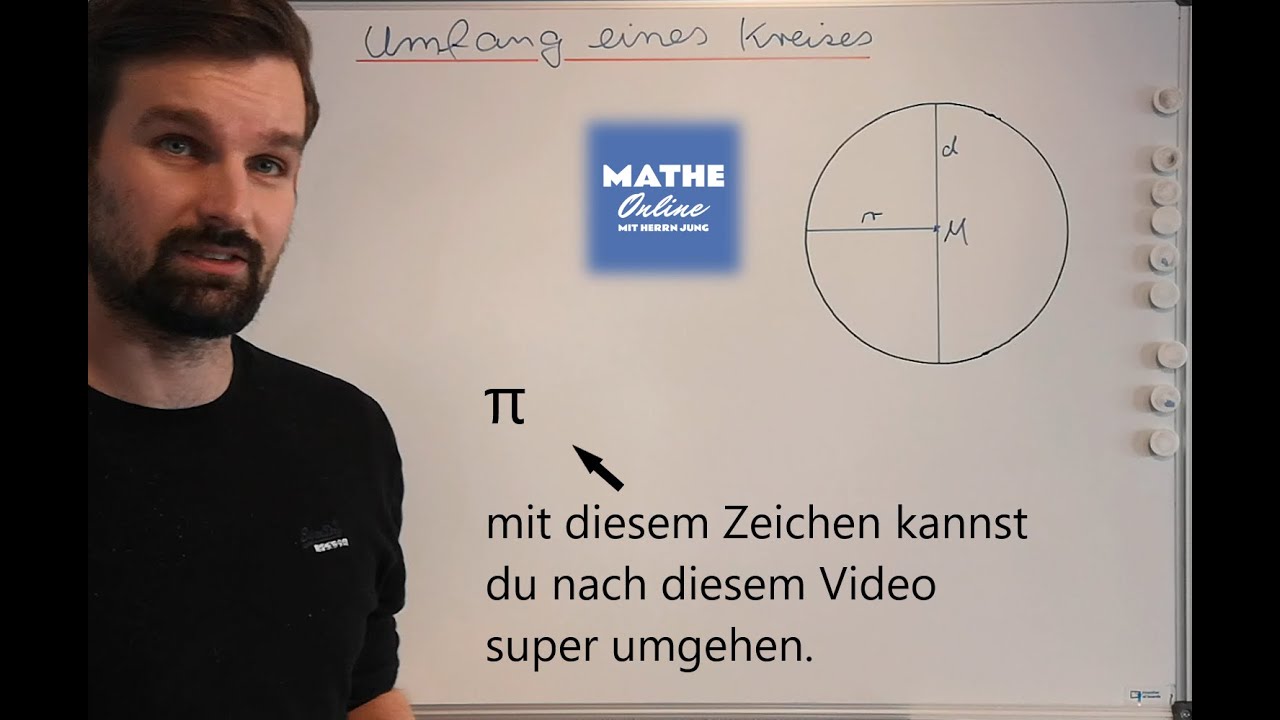 Umfang Kreises berechnen mit Durchmesser und Radius - YouTube