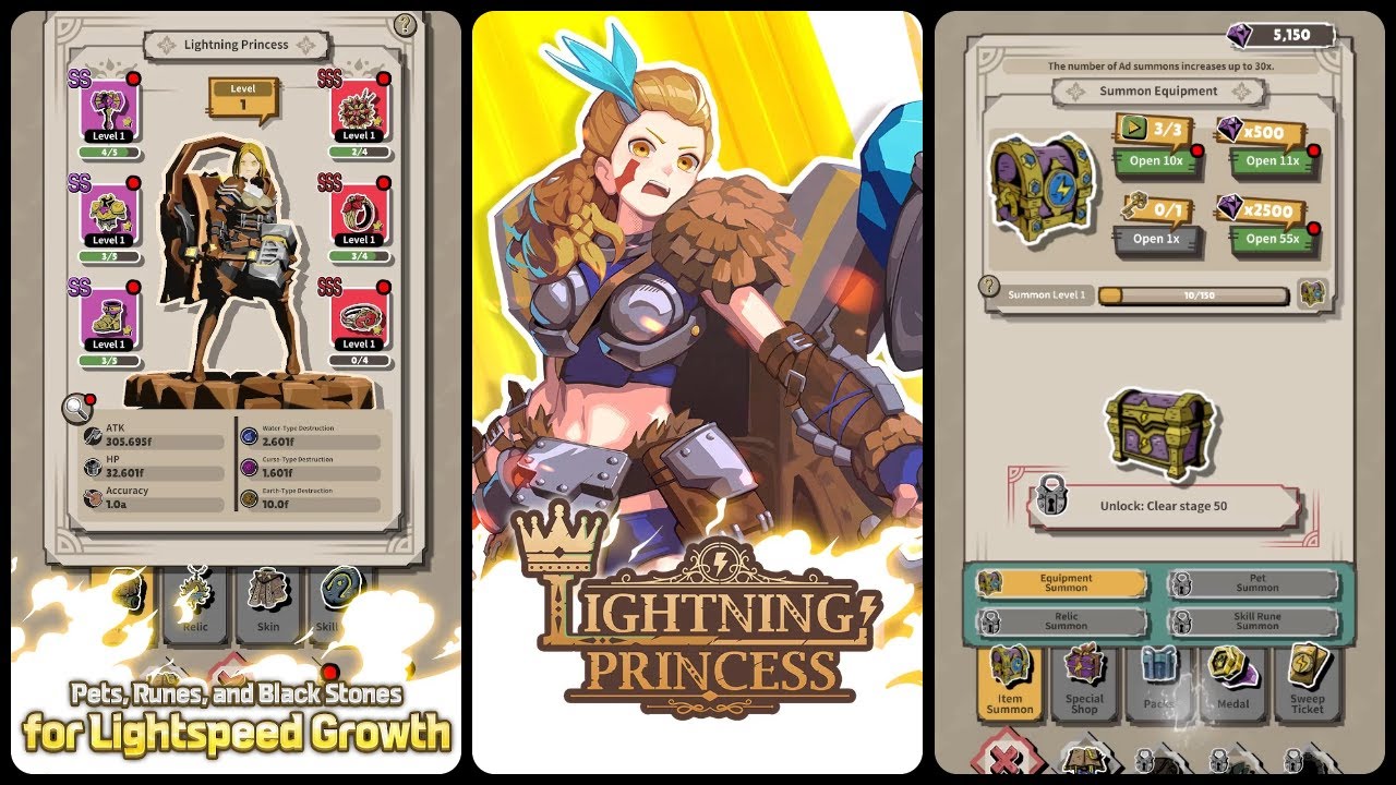 Lightning Princess: Idle RPG Gameplay Video for Android Mobile - YouTube