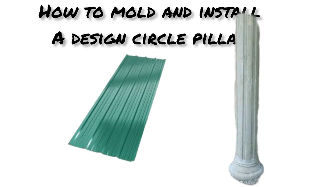 How to mold a design circle pillar. - YouTube