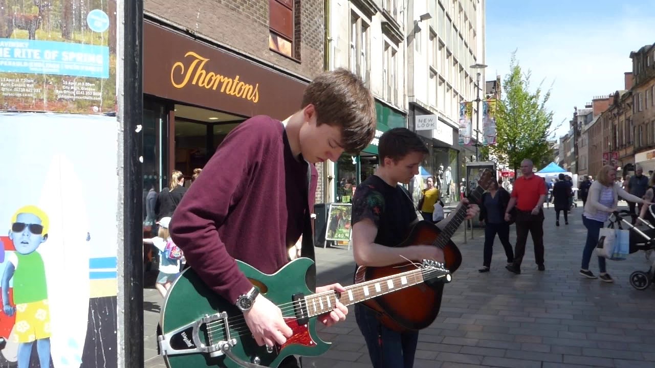 Scottish Guitar Buskers High Street Perth Perthshire Scotland - YouTube