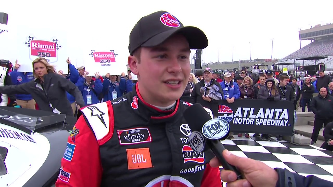 Victory Lane: Bell celebrates dominating Atlanta performance - YouTube