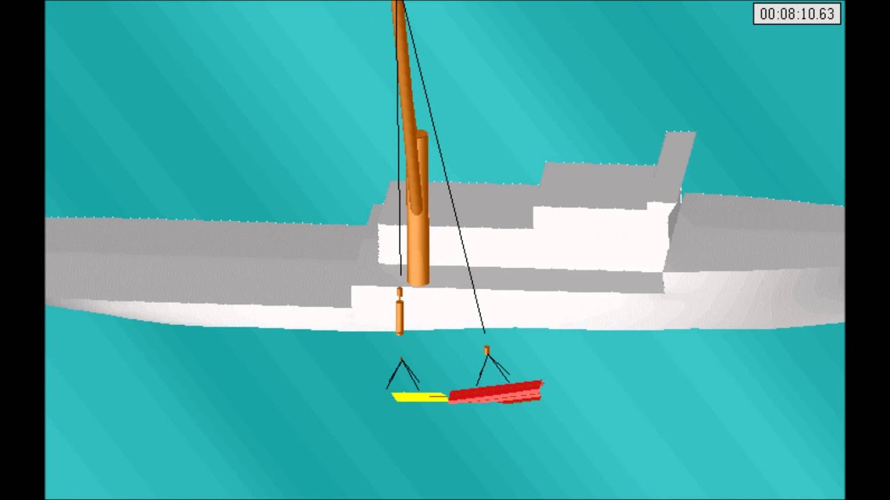 Ansys AQWA analysis of splash zone crossing with Safelink Poseidon ...