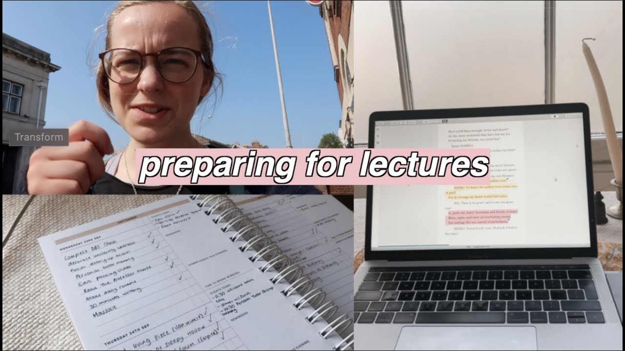 Prepare for Lectures with Me (productive!) - YouTube