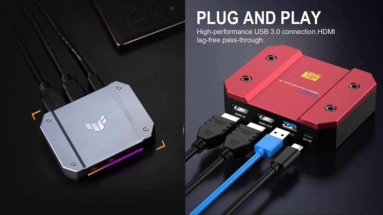 ASUS TUF Gaming Video Capture Card (CU4K30) & Digitnow U601, two ...