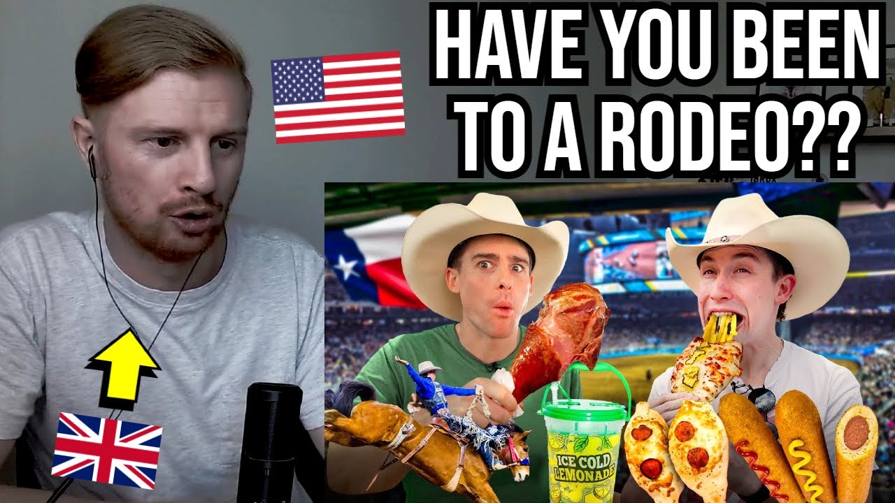 Reaction To Brits try everything at the Texas Rodeo! - YouTube