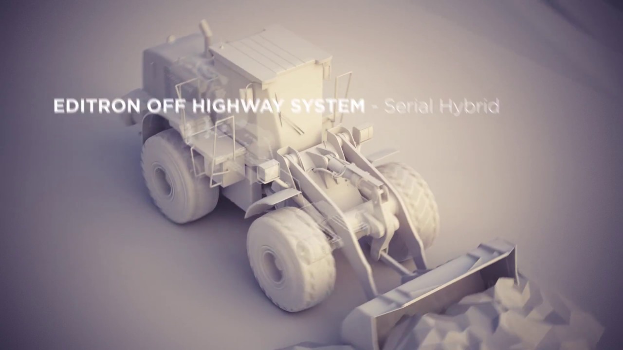 Editron Off Highway System - Wheel loader - YouTube