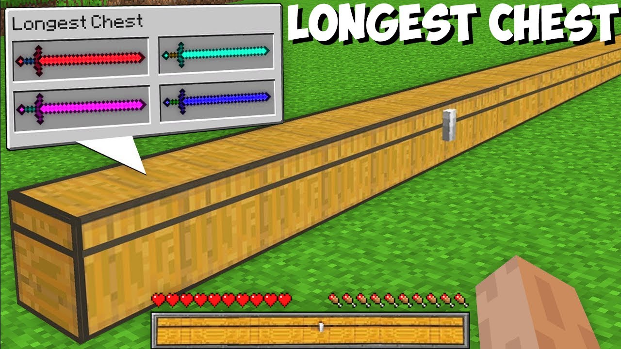 You will be shocked what inside this LONGEST CHEST in Minecraft ...