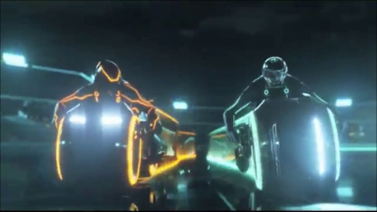 Tron Legacy- Light Cycle Scene with my own music - YouTube