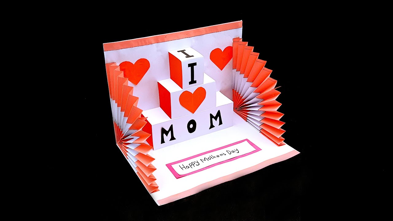 Mothers Day Greeting Card Idea-How To Make Mother's Day Card | Homemade ...