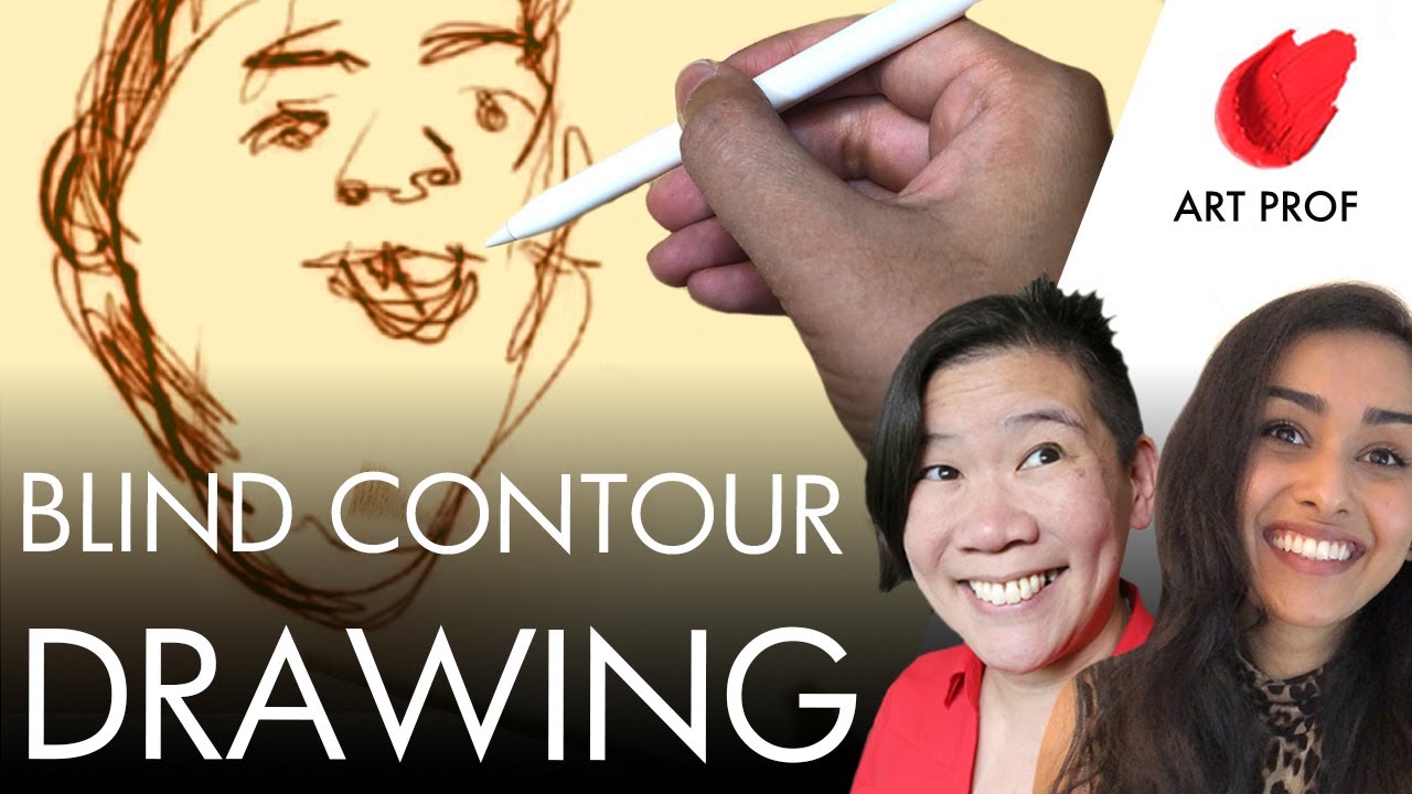 Hilarious Blind Contour Drawing Tutorial for Beginners & Self-Taught Artists - YouTube