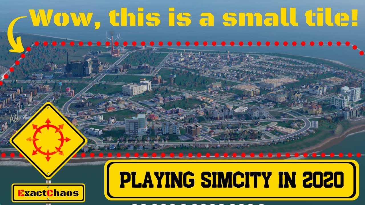 Playing SimCity in 2020 - #1 Wow this is a small city tile! - YouTube