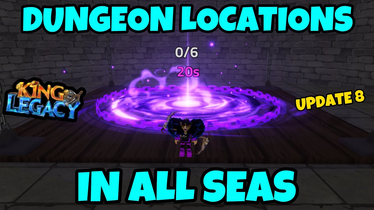 [UPDATE 8] ALL NEW DUNGEON LOCATIONS KING LEGACY ROBLOX #roblox # ...