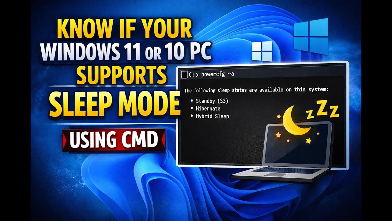 How to Know if Your Windows 11 or 10 PC Supports Sleep Mode using CMD ...