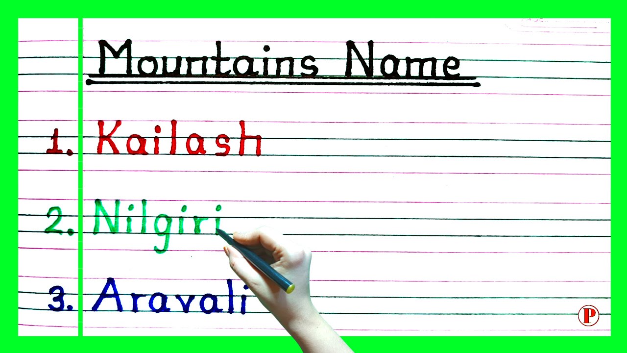 Mountain name english mein | Mountain name | पर्वतों के नाम | Pahadon ...