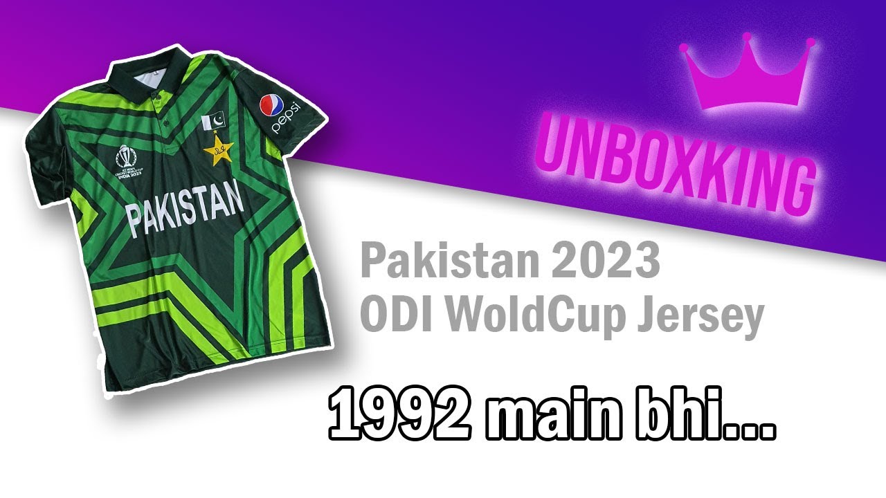 Pakistan WorldCup 2023 Jersey | Complete Unboxing Video | Unboxking ...