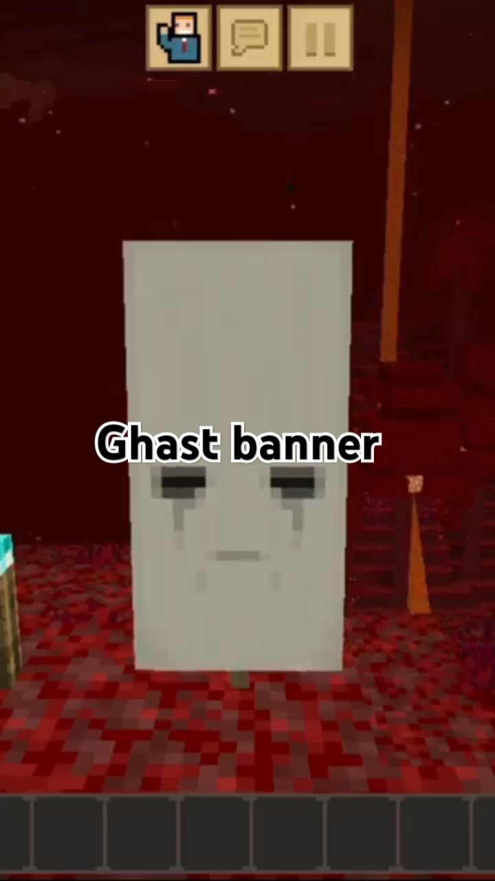 GHAST banner in MINECRAFT #minecraft #tutorial #netherupdate - YouTube