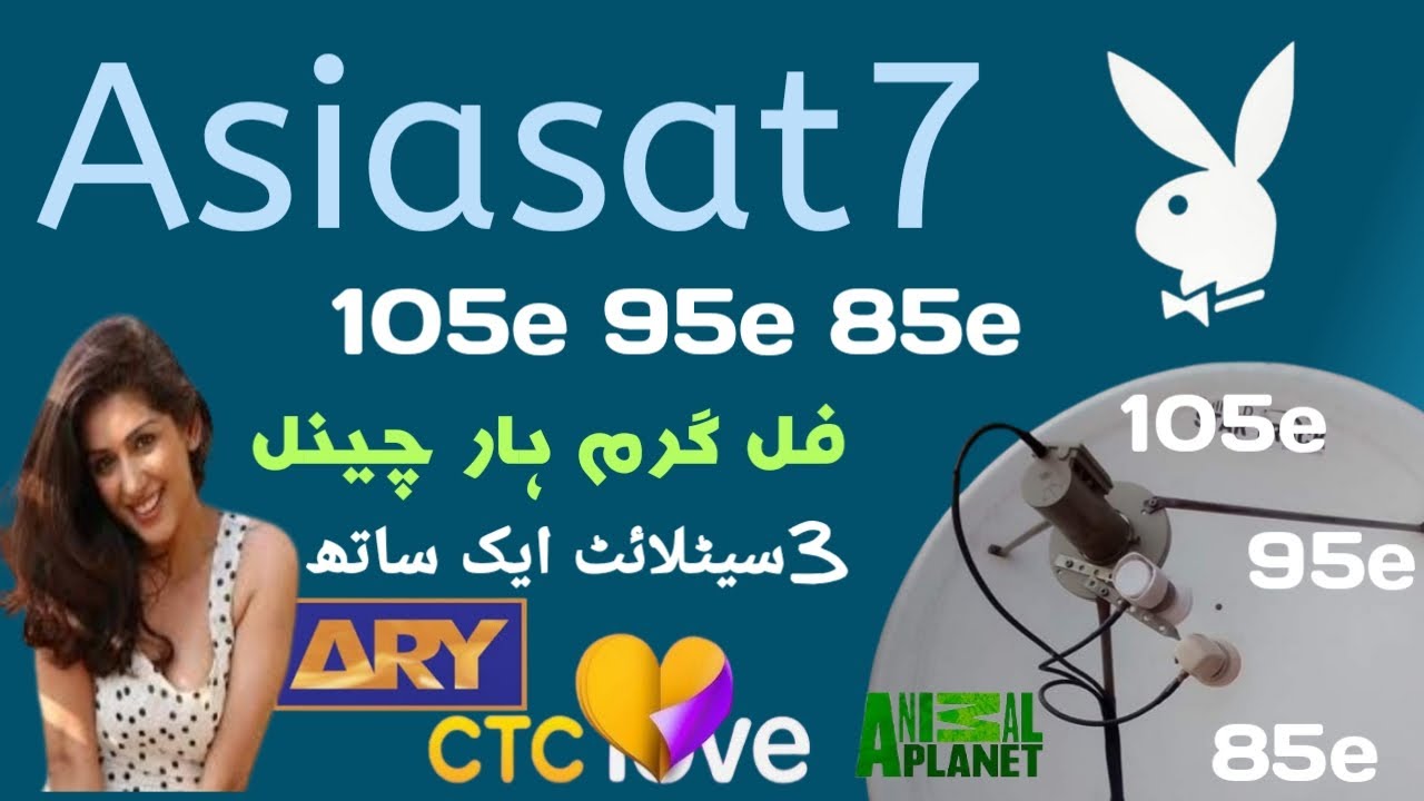 How to set Asiasat7 at with 105e 95e 85e Multi LNB setup 4feet dish ...
