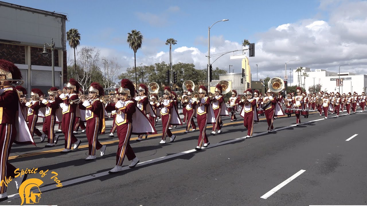 USC Trojan Marching Band - 2023 Kingdom Day Parade - YouTube