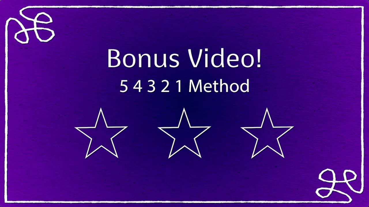 BONUS 54321 Sensory Method - YouTube