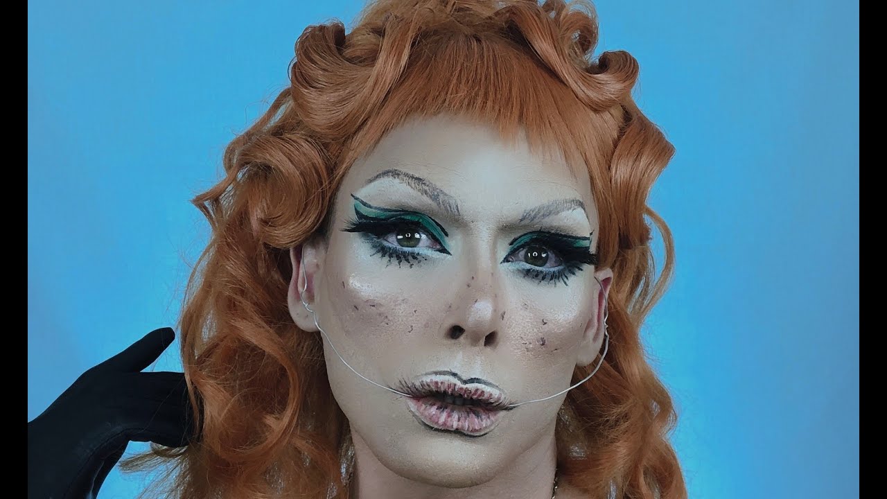 FULL DRAG GINGER GLAM MAKEUP TUTORIAL - YouTube
