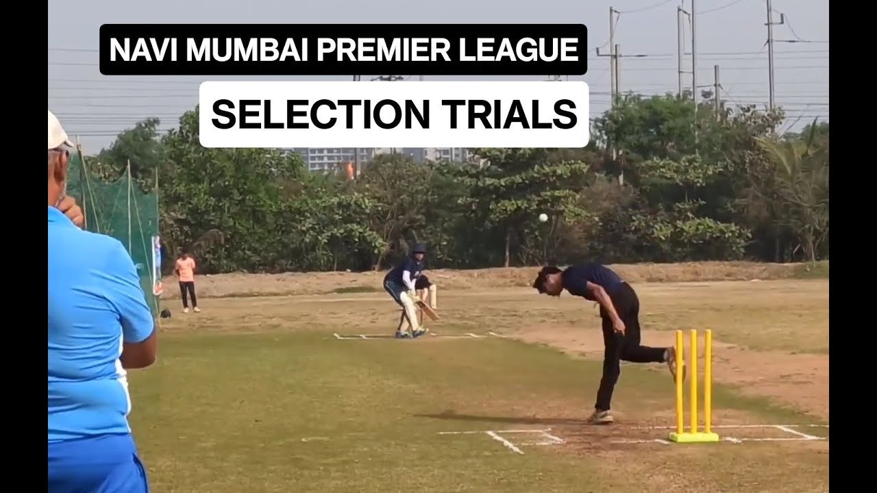 Cricket Selection Trials | Navi Mumbai Premier League | Day 2 - YouTube