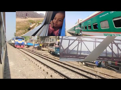 Train Crossing Dangerous Railway Bridge! || journey to Most dangerous Rail Track || Train VS ...