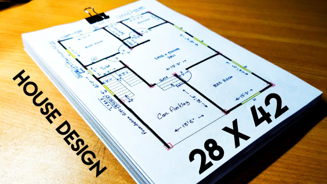 28 x 42 sqft house design II 28 X 42 HOME DESIGN II 28 X 42 GHAR KA ...