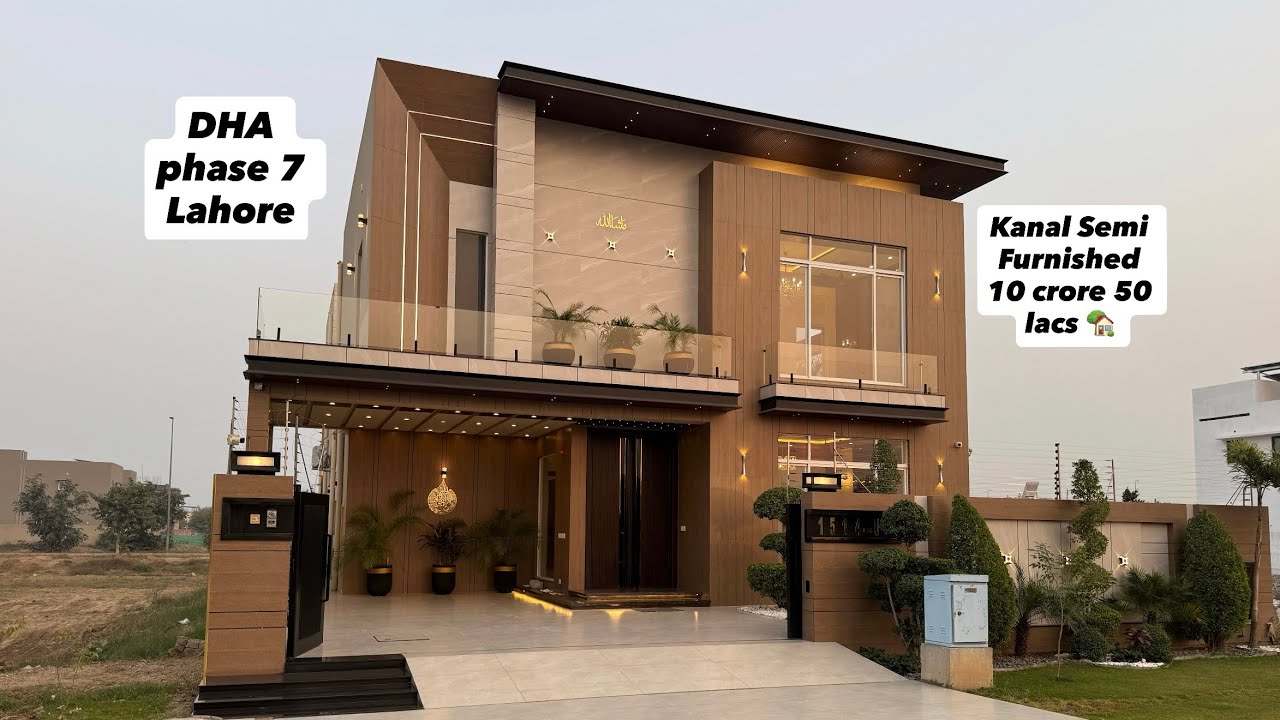 Inside PKR 10 crore 50 lacs Semi furnished kanal brand new modern house ...