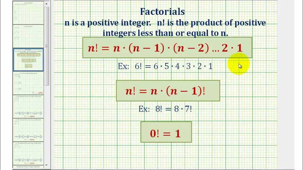 Ex 1: Simplify Expressions with Factorials - YouTube