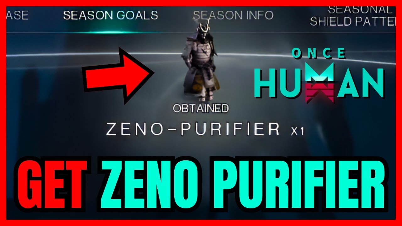 Once Human How To Get ZENO PURIFIER (EASIEST WAY) - YouTube