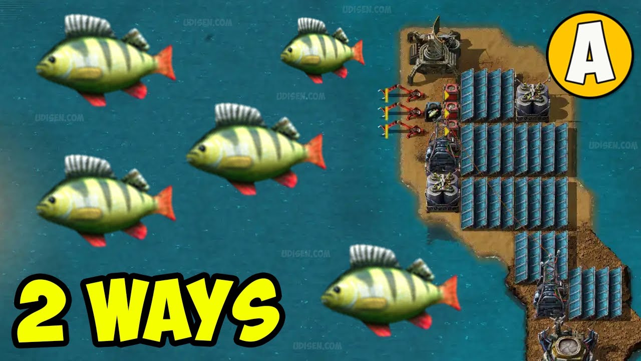 Factorio how to get FISH (2 WAYS) (EASY) - YouTube