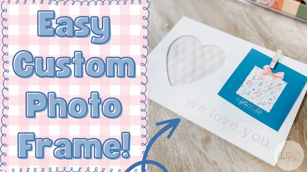CUSTOM PHOTO FRAME with CRICUT JOY || CRICUT CRAFT WITH ME || beginner ...