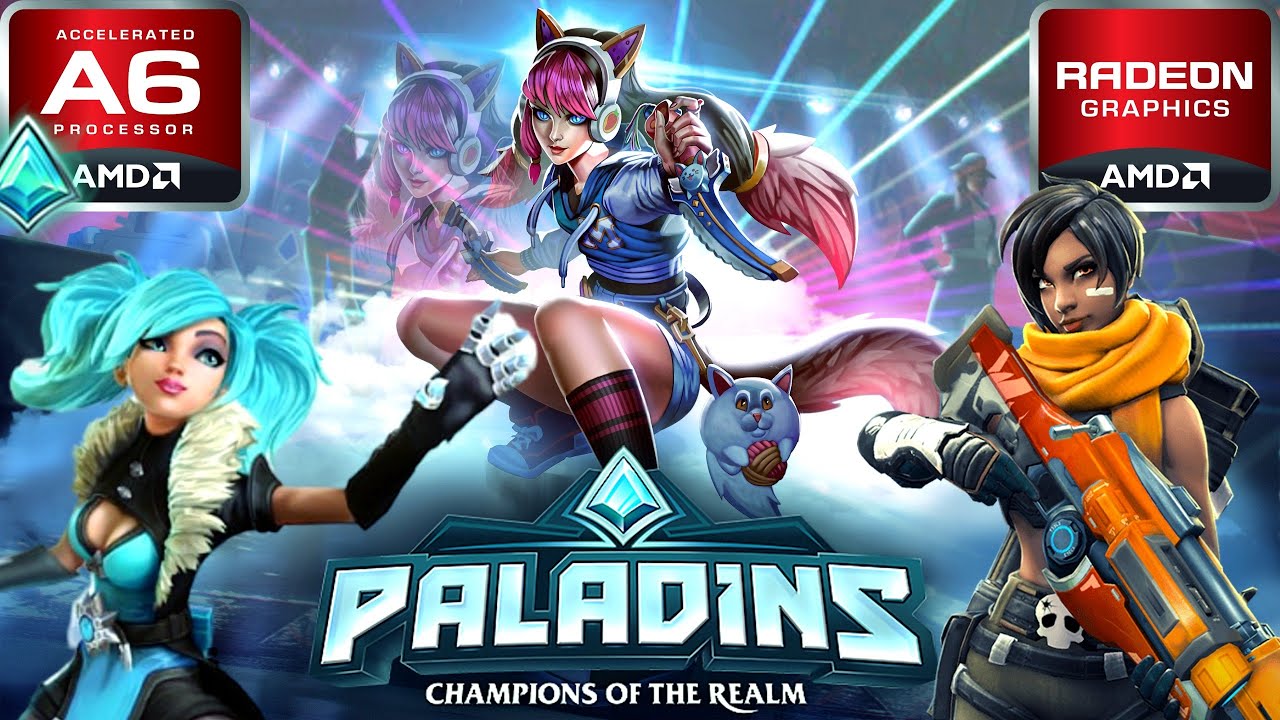 Paladins (AMD A6, Radeon R4 Graphics) Low End PC (512MB) - YouTube
