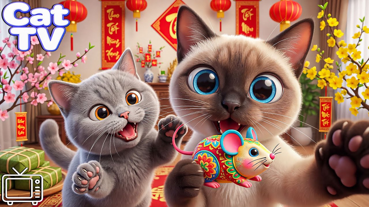 CARTOON FOR CATS: 3D TV FOR CATS TO WATCH - ULTIMATE ENTERTAINMENT ...