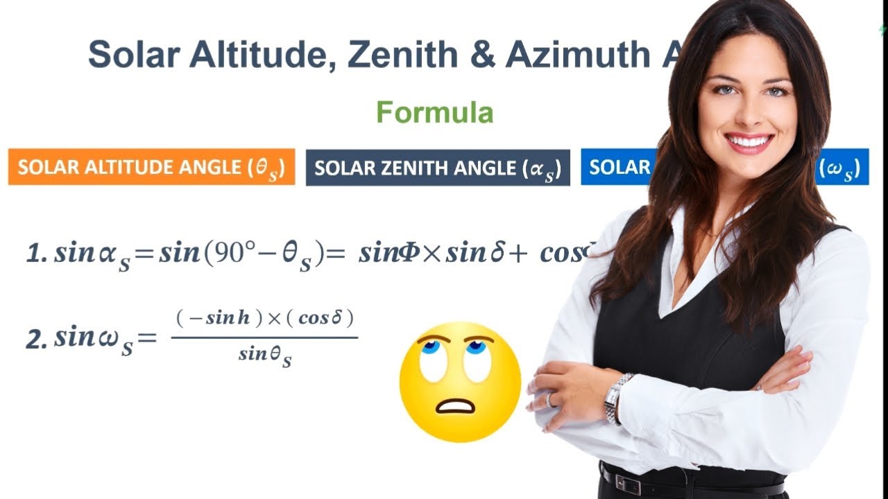 SOLAR ANGLES | FORMULA - YouTube