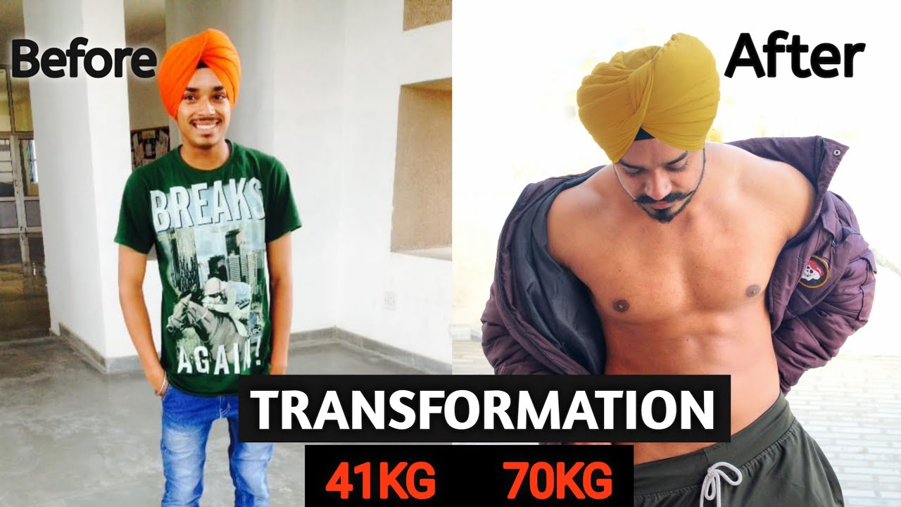 Natural body transformation | INDIAN Fitness Motivation | Skinny to Fit ...