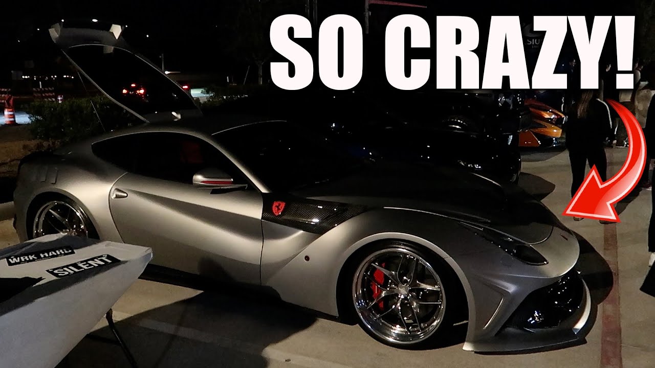 Crazy Custom Supercars Come Out For WILD Night Car Meet! - YouTube