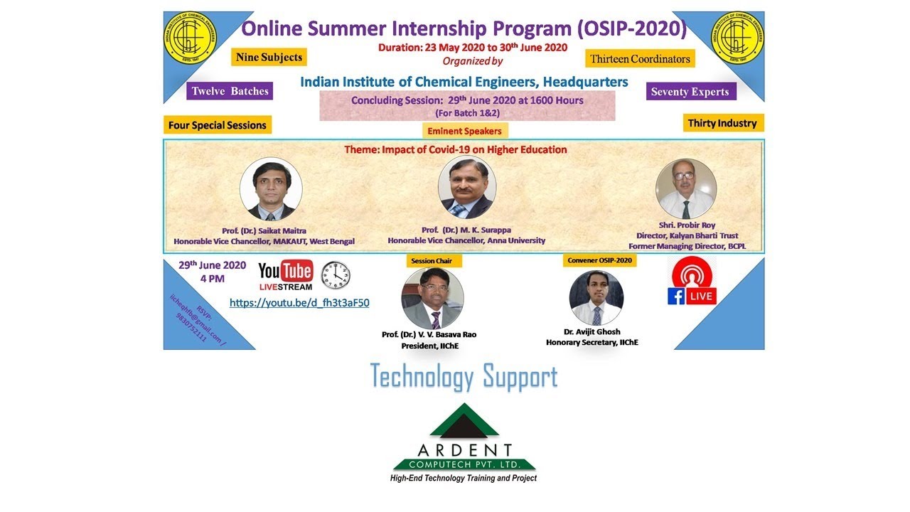 IIChE Special Session - YouTube