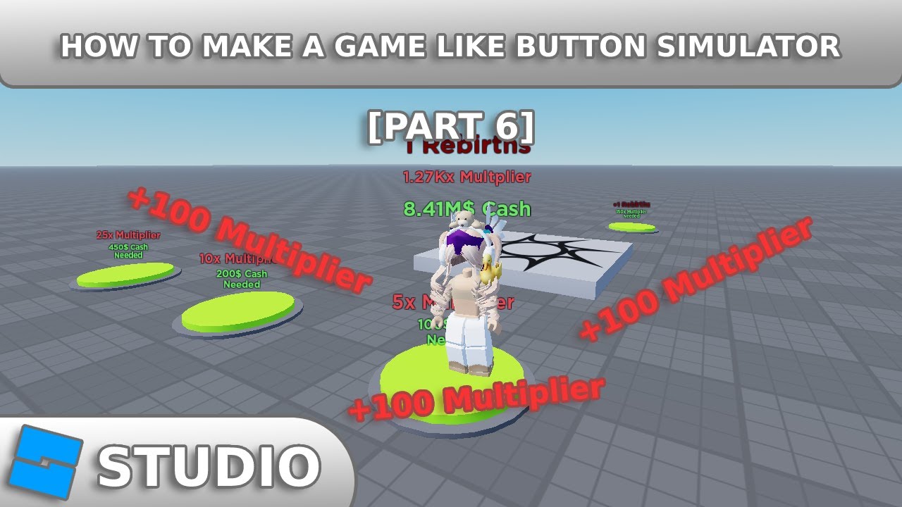 How to make a game like Button Simulator | Continuously Gain Stats ...