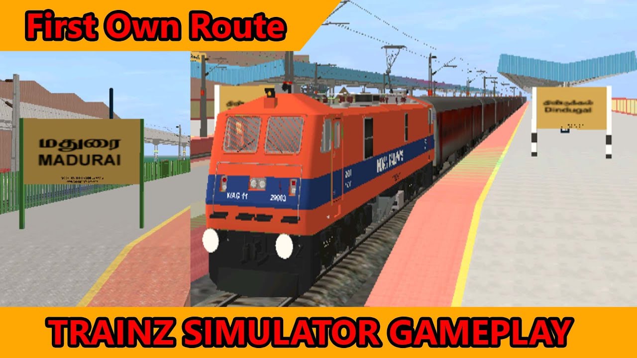VP First Own Route Gameplay | Train Game | Train Simulator | Vilaiyatu ...