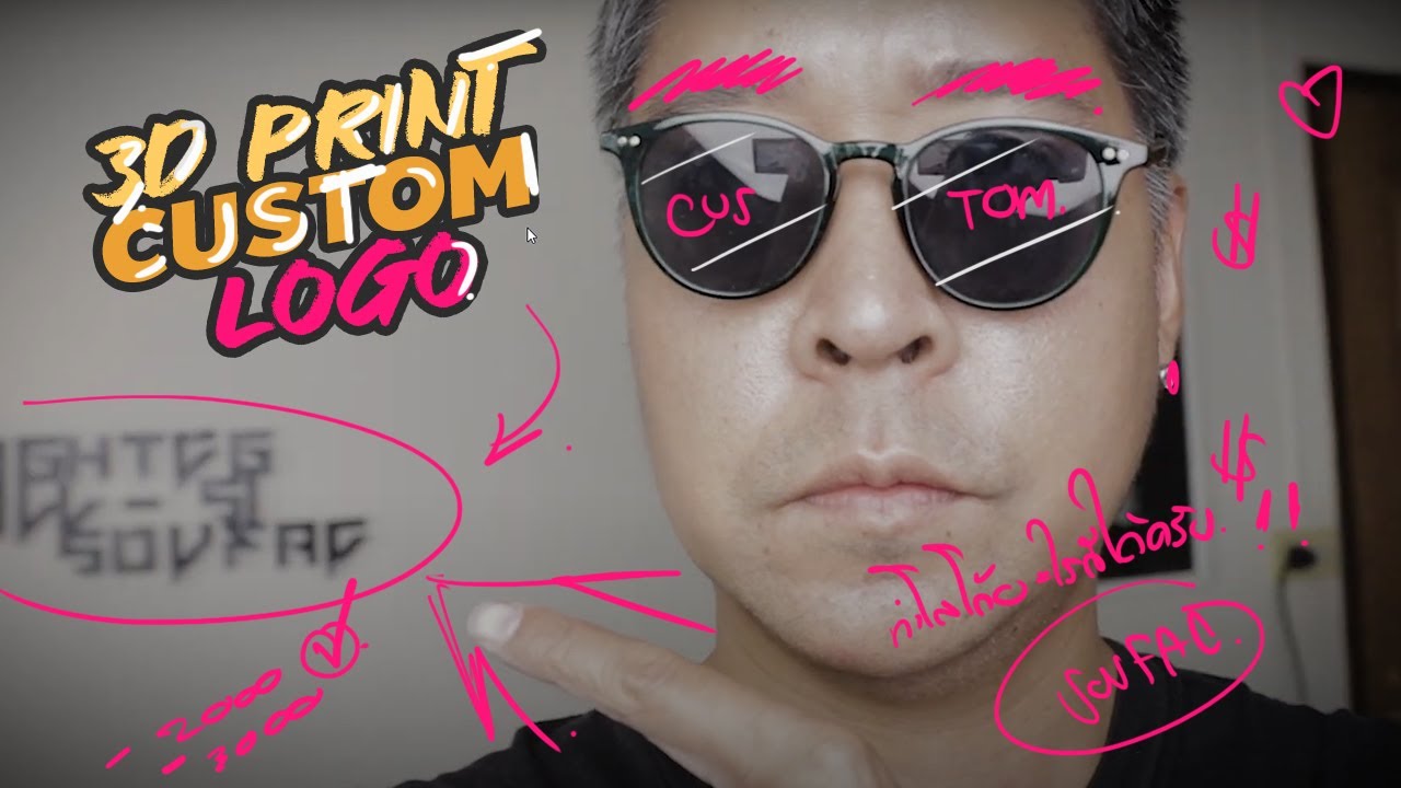 3D printed Custom logo - YouTube