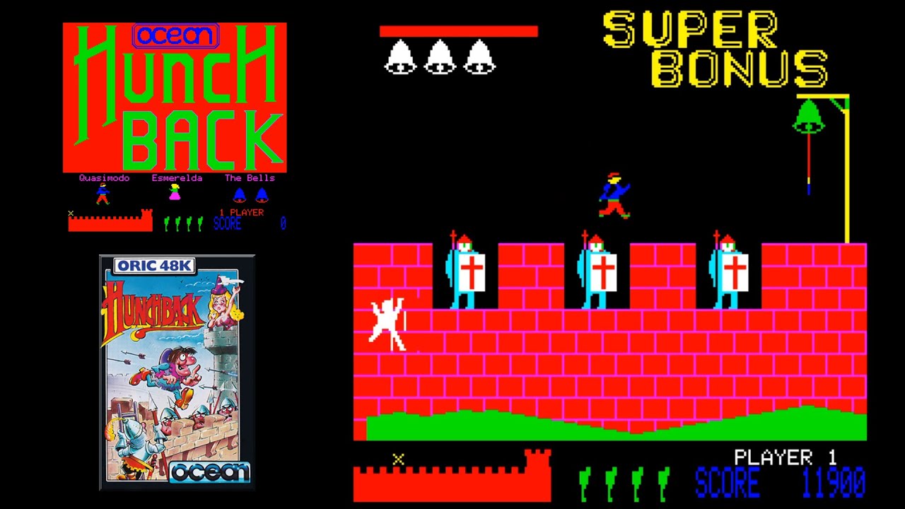 Hunchback on Oric 1, High Score Challenge - YouTube